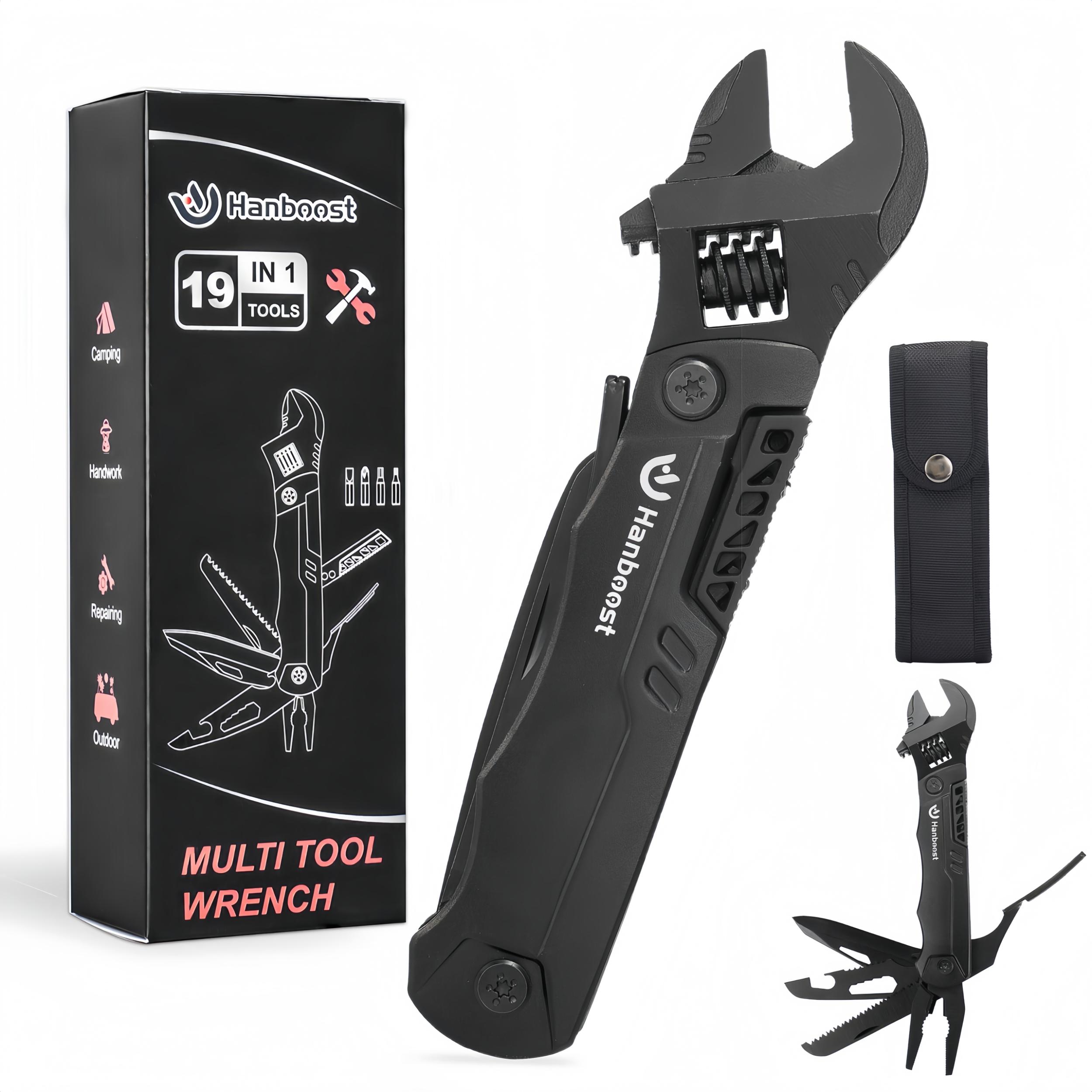 MakerJoy 19 In 1 Multitool Wrench with Wire Cutter for Outdoor Camping